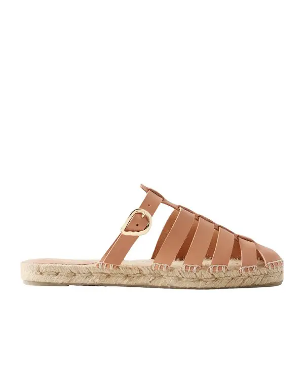CastaÑer Caged Espadrille Sandals With Jute Soles