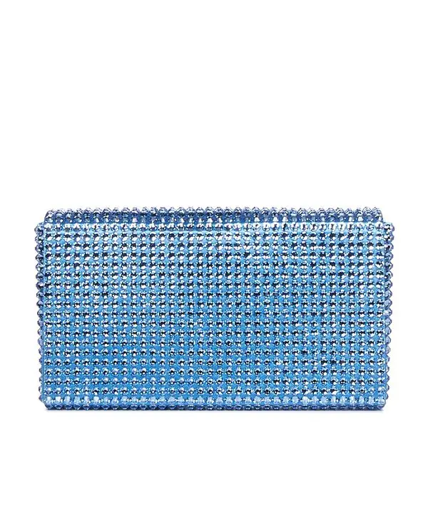 Amina Muaddi Crystal Decorated Shoulder Bag