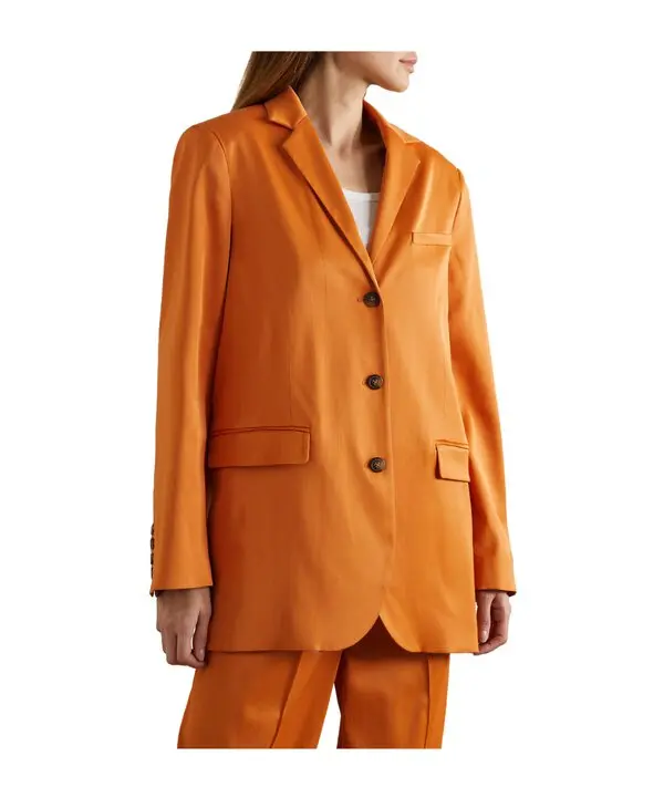 Loulou De Saison Sund Oversized Satin Blazer