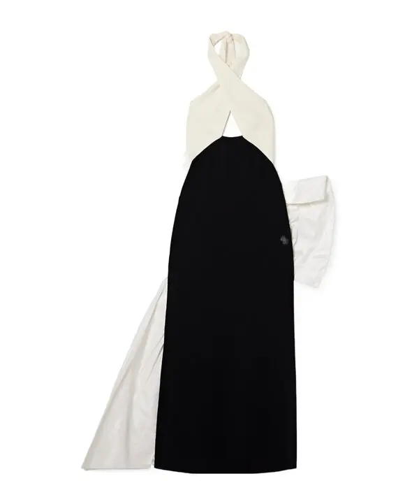 Johanna Ortiz Halterneck Crepe Gown - No