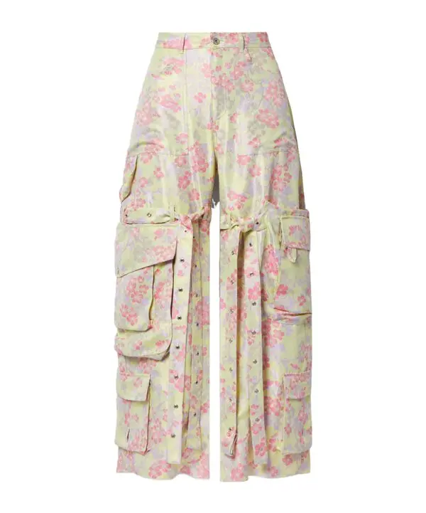 MARQUES' ALMEIDA Brocade Wide-leg Cargo Pants
