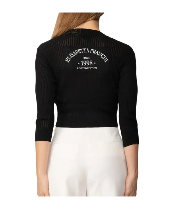 Elisabetta Franchi V-neck Knit Top