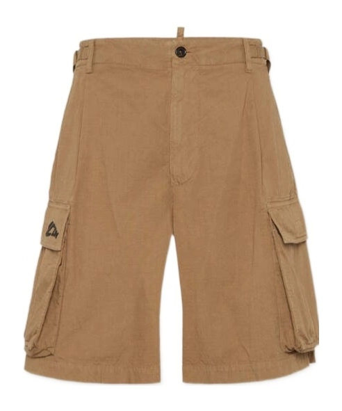 Dsquared2 Icon New Generation Ripstop Cargo Shorts - Khaki
