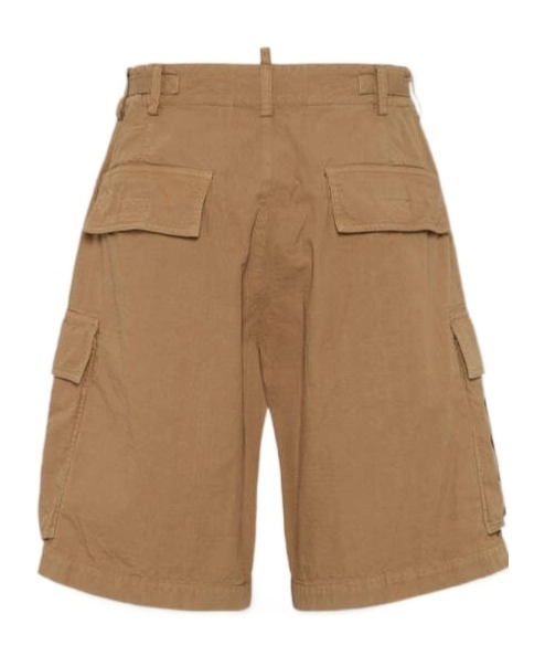Dsquared2 Icon New Generation Ripstop Cargo Shorts - Khaki