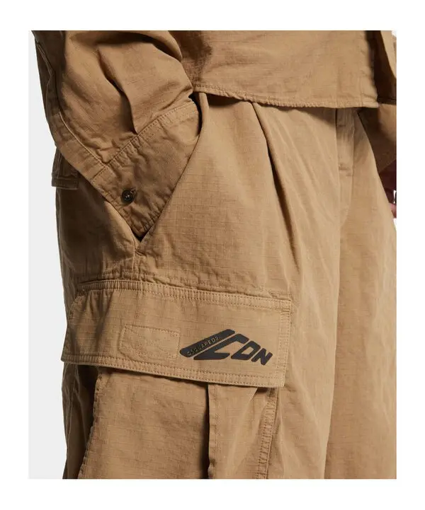 Dsquared2 Icon New Generation Ripstop Cargo Shorts - Khaki