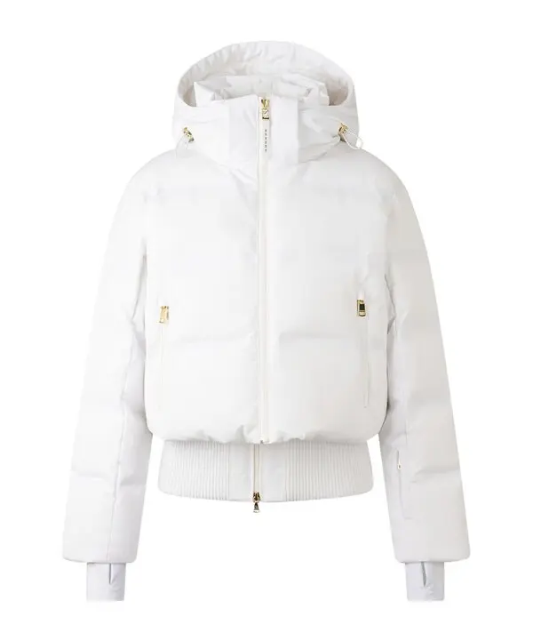 Bogner Suri Convertible Hooded Fleece-trimmed Padded Quilted Down Ski Jacket - White