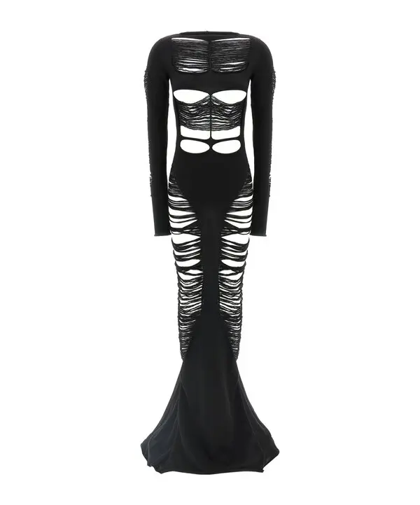 Rick Owens Luna Distressed Dress