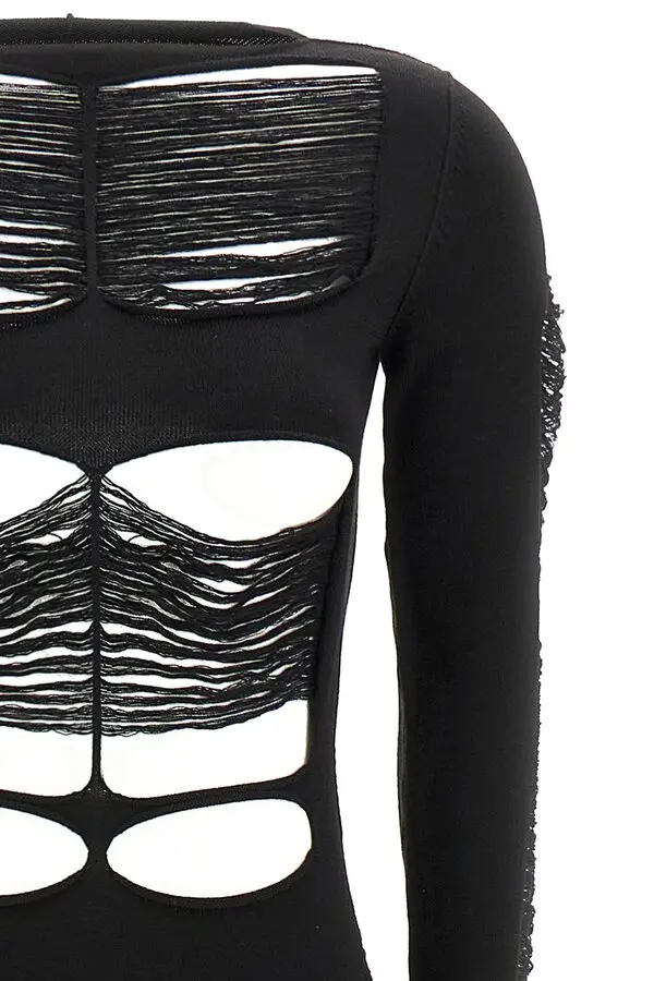 Rick Owens Luna Distressed Dress
