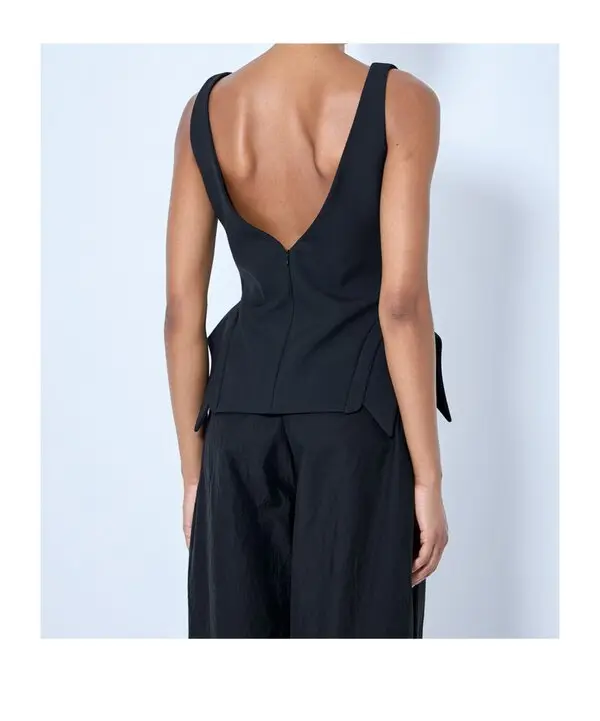 RÓHE Deconstructed Collar Top