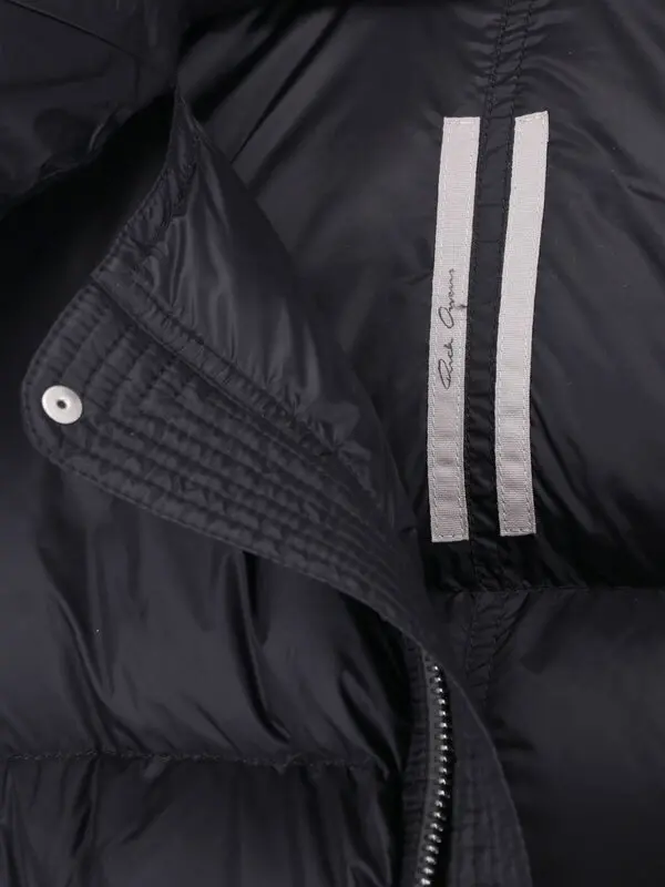 Rick Owens Funnel Neck Quilted Down Jacket