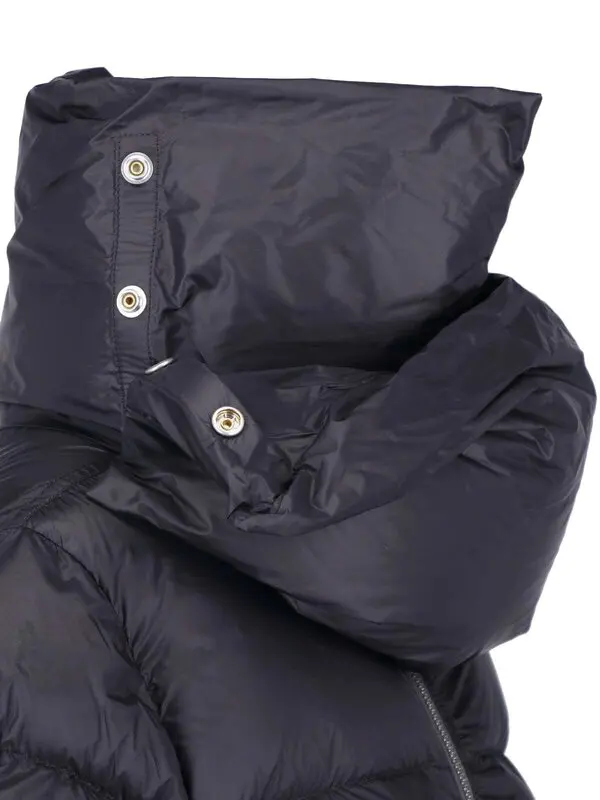 Rick Owens Funnel Neck Quilted Down Jacket