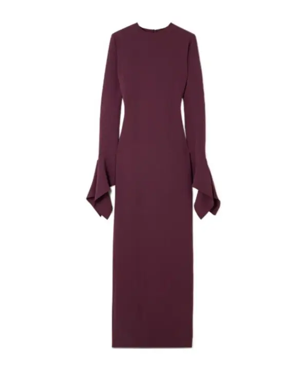 Solace Elegant Deep Purple Long Dress