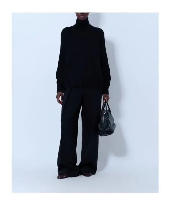 THE ROW Ribbed-knit Roll-neck Sweater