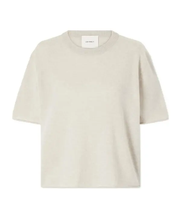 LISA YANG Casual Cropped Knit Top