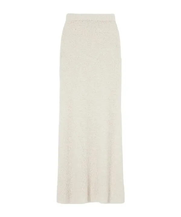 THE ELDER STATESMAN Fluid Fitted Midi Skirt