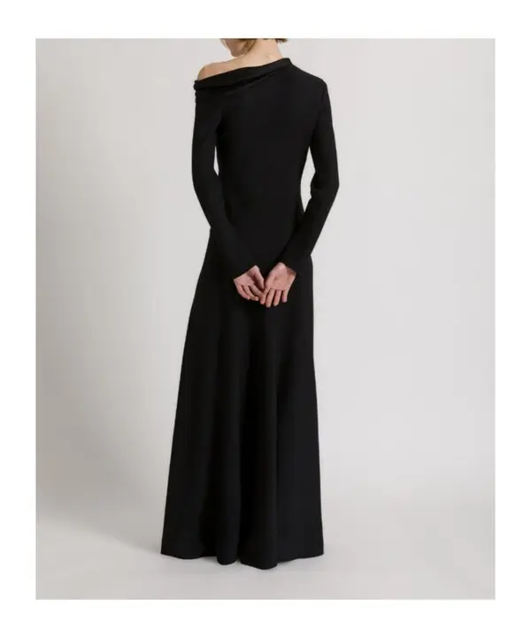 Alberta Ferretti Off-the-shoulder Maxi Dress With A Slit