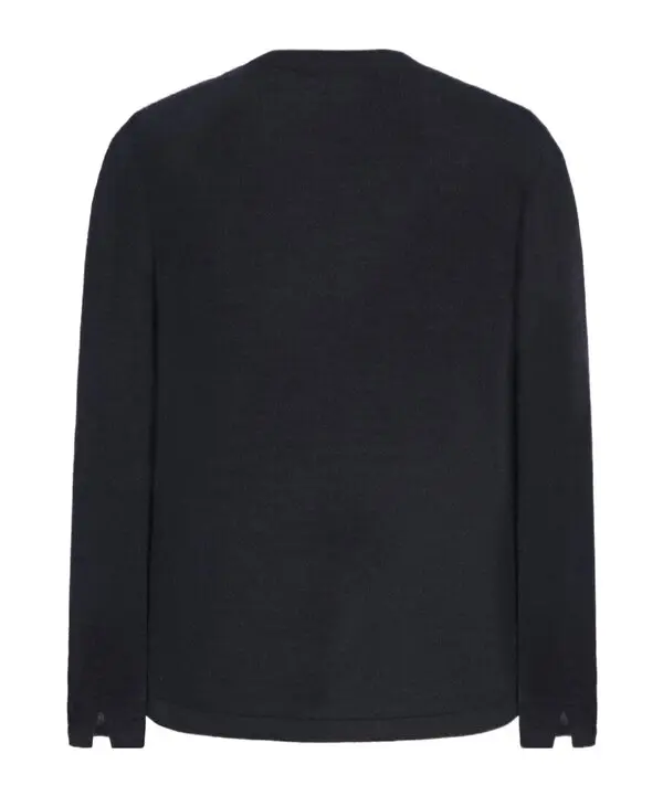 THE ROW Poesis Lightweight Cashmere V-neck Sweater - Black
