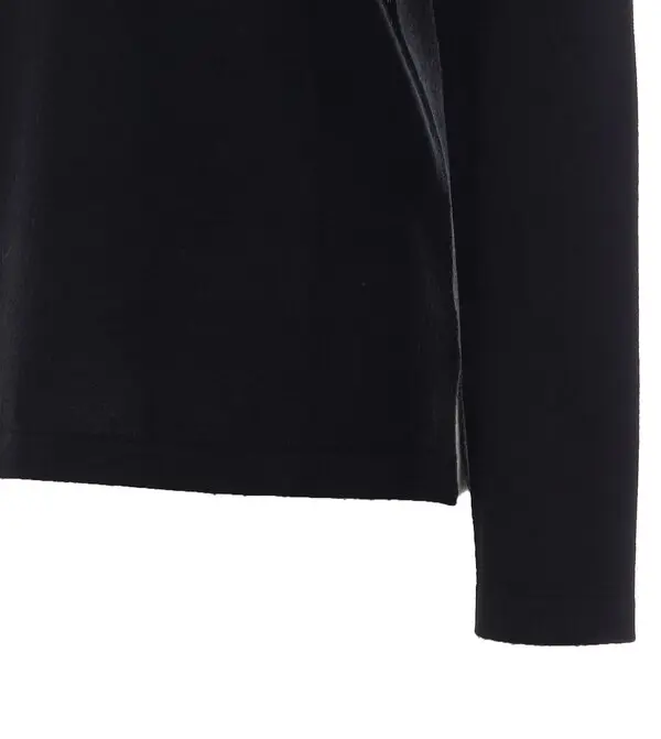 THE ROW Poesis Lightweight Cashmere V-neck Sweater - Black