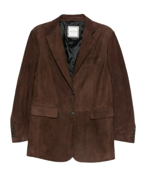 Tagliatore Long Sleeve Leather Jacket