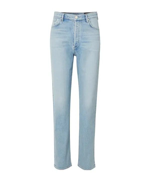 GOLDSIGN High-waist Straight-leg Jeans