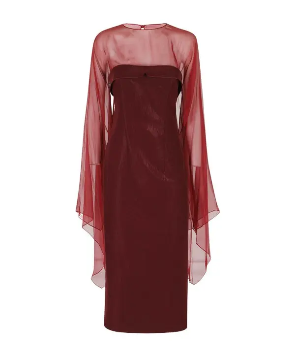 Alberta Ferretti Long-sleeved Dress