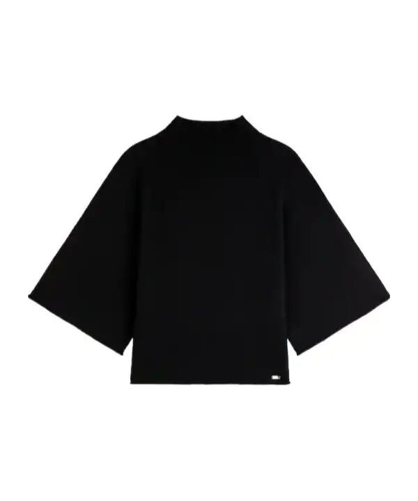 FAY Wool And Cashmere Blend Mock Neck Top