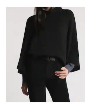 FAY Wool And Cashmere Blend Mock Neck Top