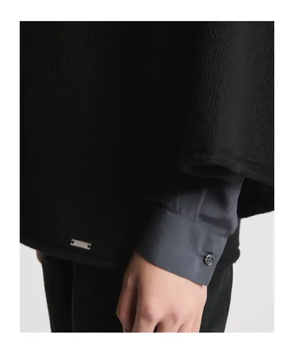 FAY Wool And Cashmere Blend Mock Neck Top