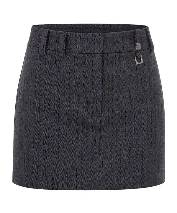Patrizia Pepe Pinstriped Mini Skirt
