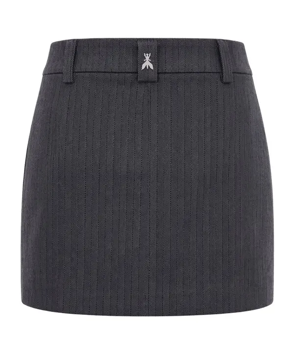 Patrizia Pepe Pinstriped Mini Skirt