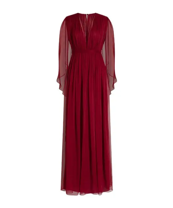 Alberta Ferretti Long Chiffon Dress