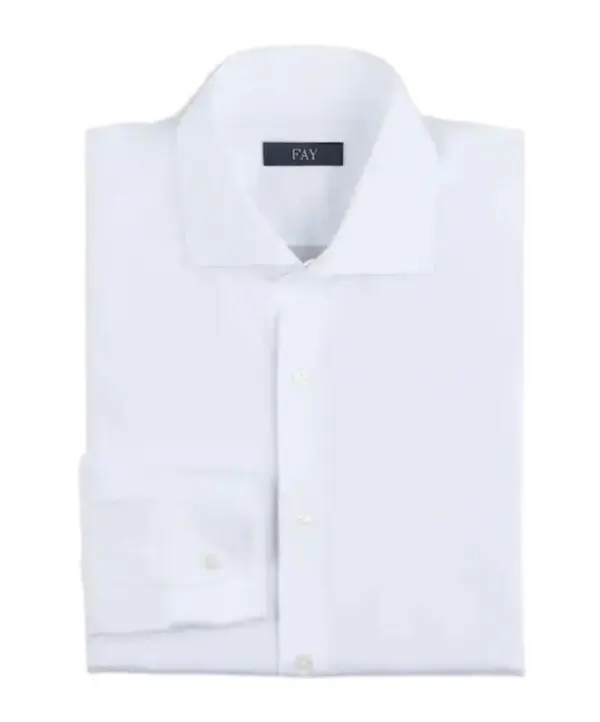 FAY Regular Fit Shirt In Stretch Poplin