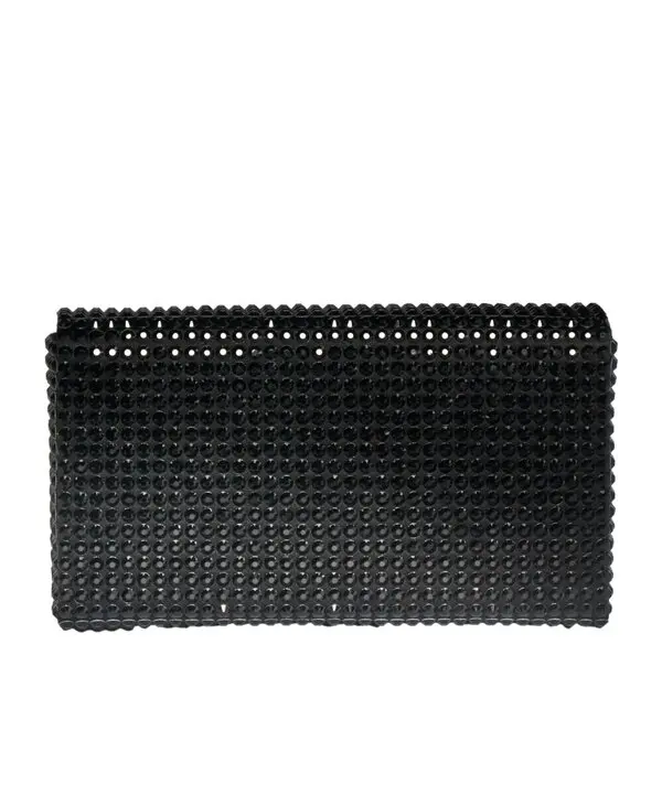 Amina Muaddi Embellished Clutch Bag