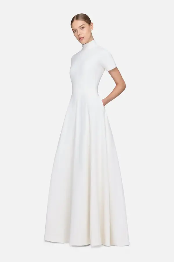 EMILIA WICKSTEAD Malinda Dress In Single Wool Crepe