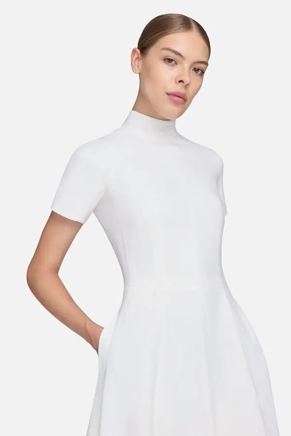 EMILIA WICKSTEAD Malinda Dress In Single Wool Crepe