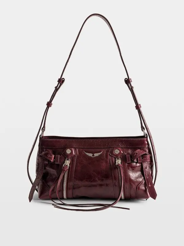Zadig&Voltaire Madison Mini Vintage Patent Bag - Deep Purple