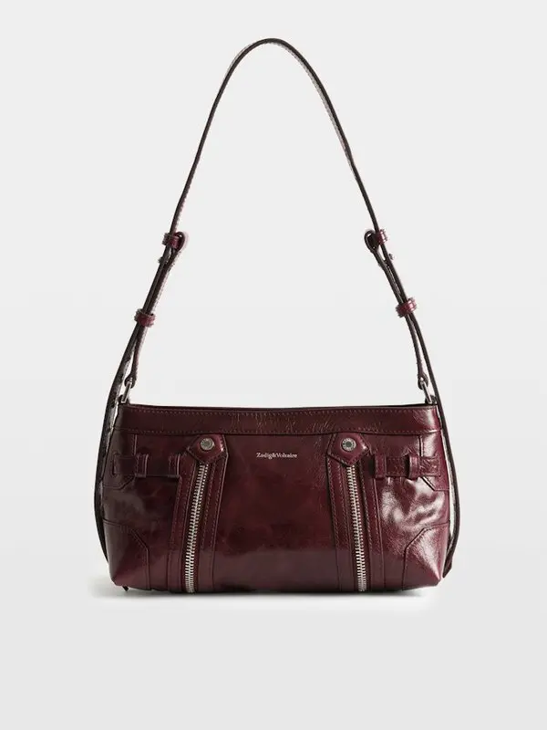 Zadig&Voltaire Madison Mini Vintage Patent Bag - Deep Purple