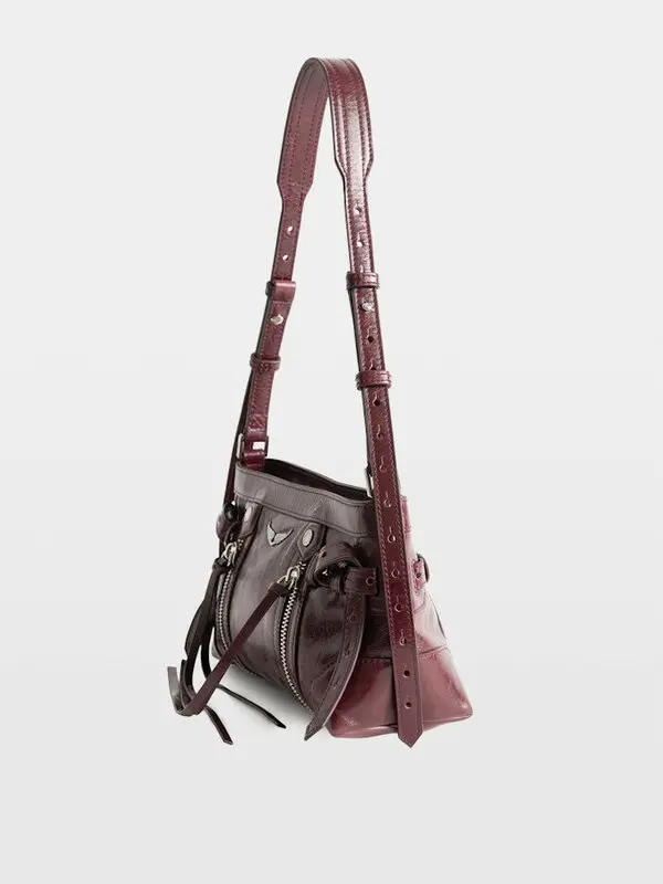 Zadig&Voltaire Madison Mini Vintage Patent Bag - Deep Purple