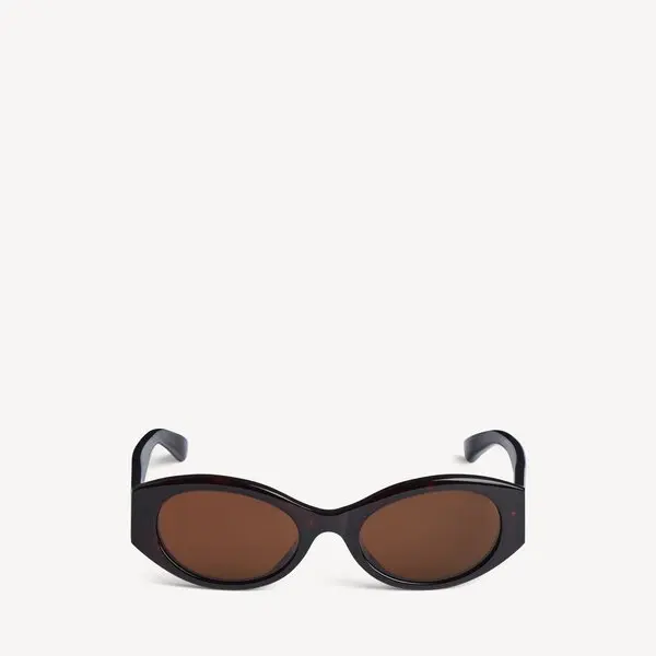 Balenciaga Nano Round Af Sunglasses - Brown
