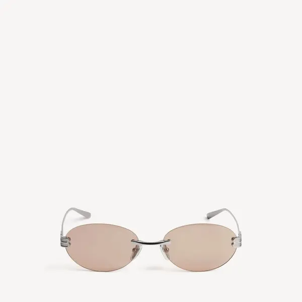 Balenciaga Gossip Oval Af Sunglasses - Brown
