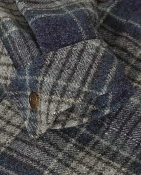 Johnstons Of Elgin Atholl Plaid Overshirt