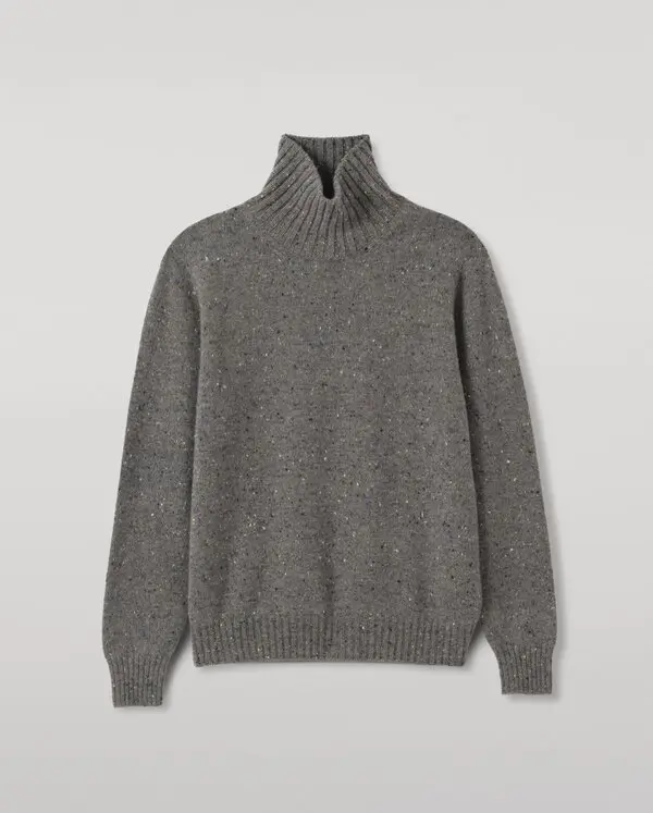 Johnstons Of Elgin Ackintosh Roll Neck Donegal Cashere Juper