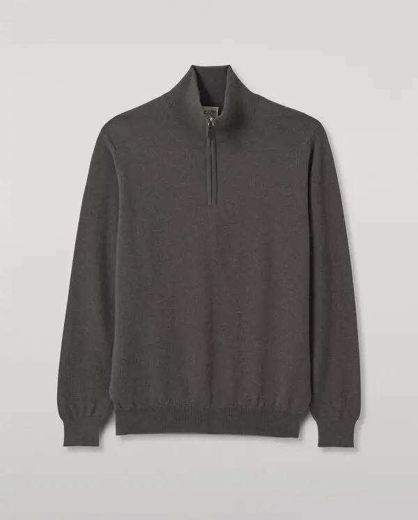 Johnstons Of Elgin Reuben Cahmere Zip Neck Jumper