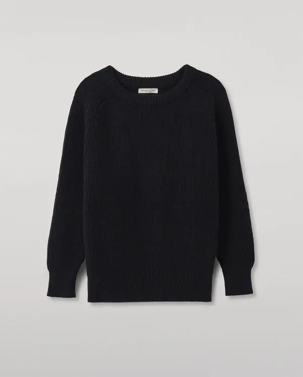 Johnstons Of Elgin Ribbed Donegal Cashmere Jumper - Grey