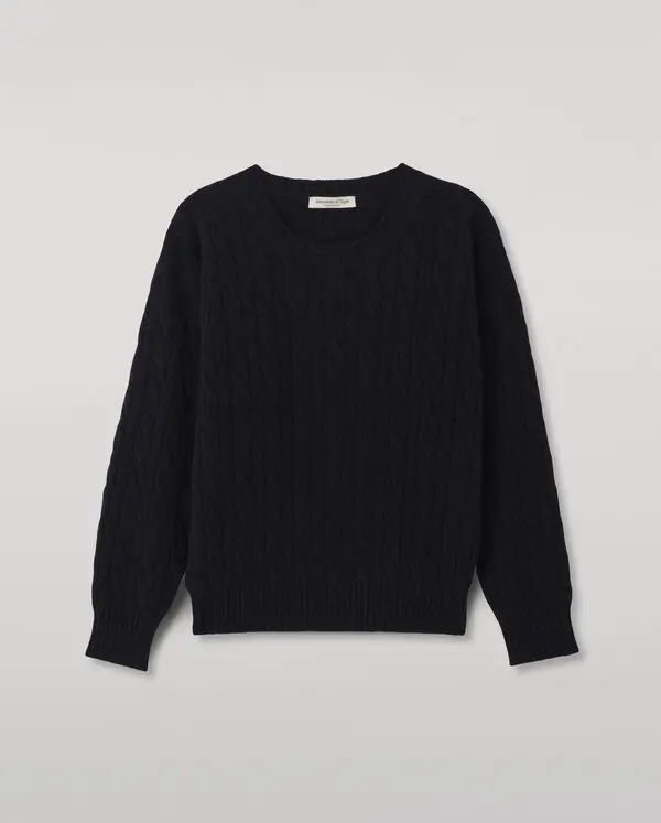 Johnstons Of Elgin Kylesku Cashmere Jumper - Navy
