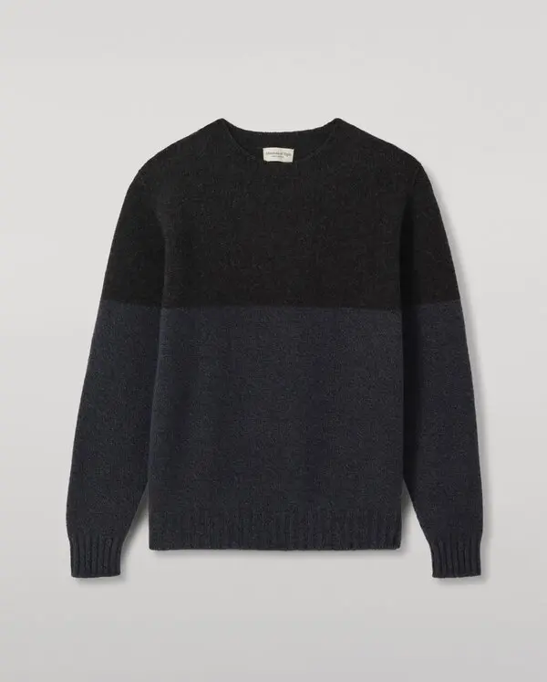 Johnstons Of Elgin Colour Block Lambswool Jumper