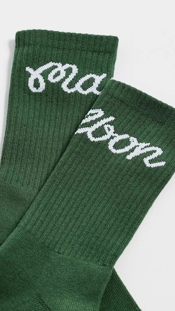 MALBON Bon Script Crew Socks