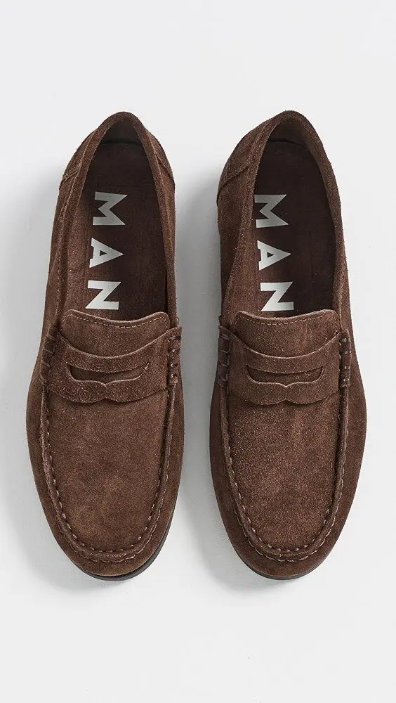 Manebí Suede Penny Loafers