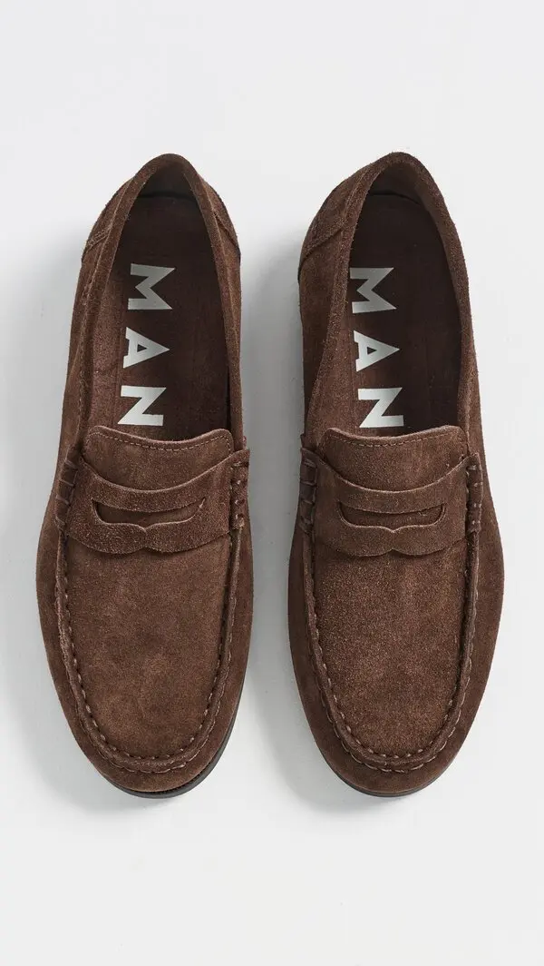 Manebí Suede Penny Loafers