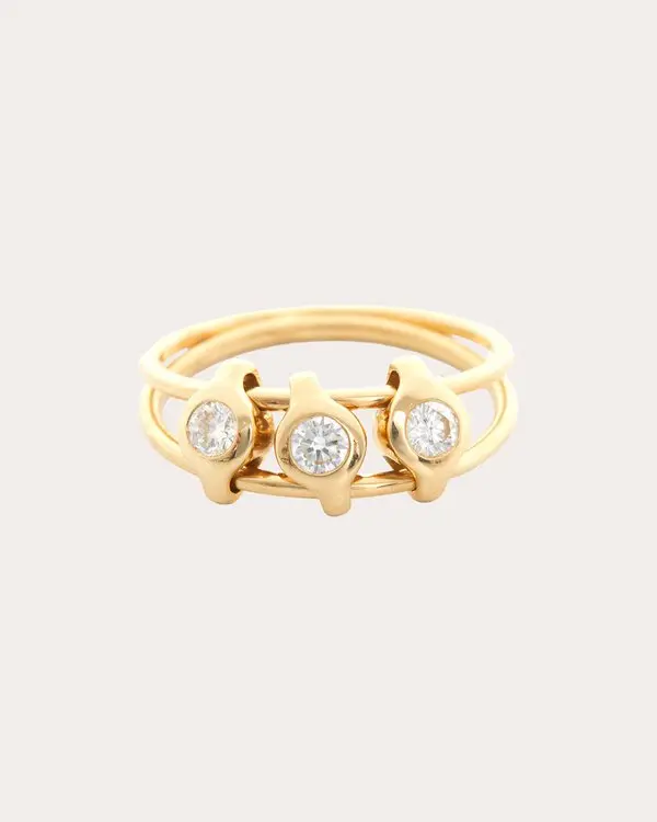 YI COLLECTION Diamond & 18k Orbit Ring